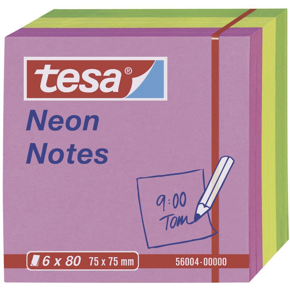 tesa Post-It 56004-00-00 75 mm x 75 mm Pink, Gul, Grøn | Elgiganten ...