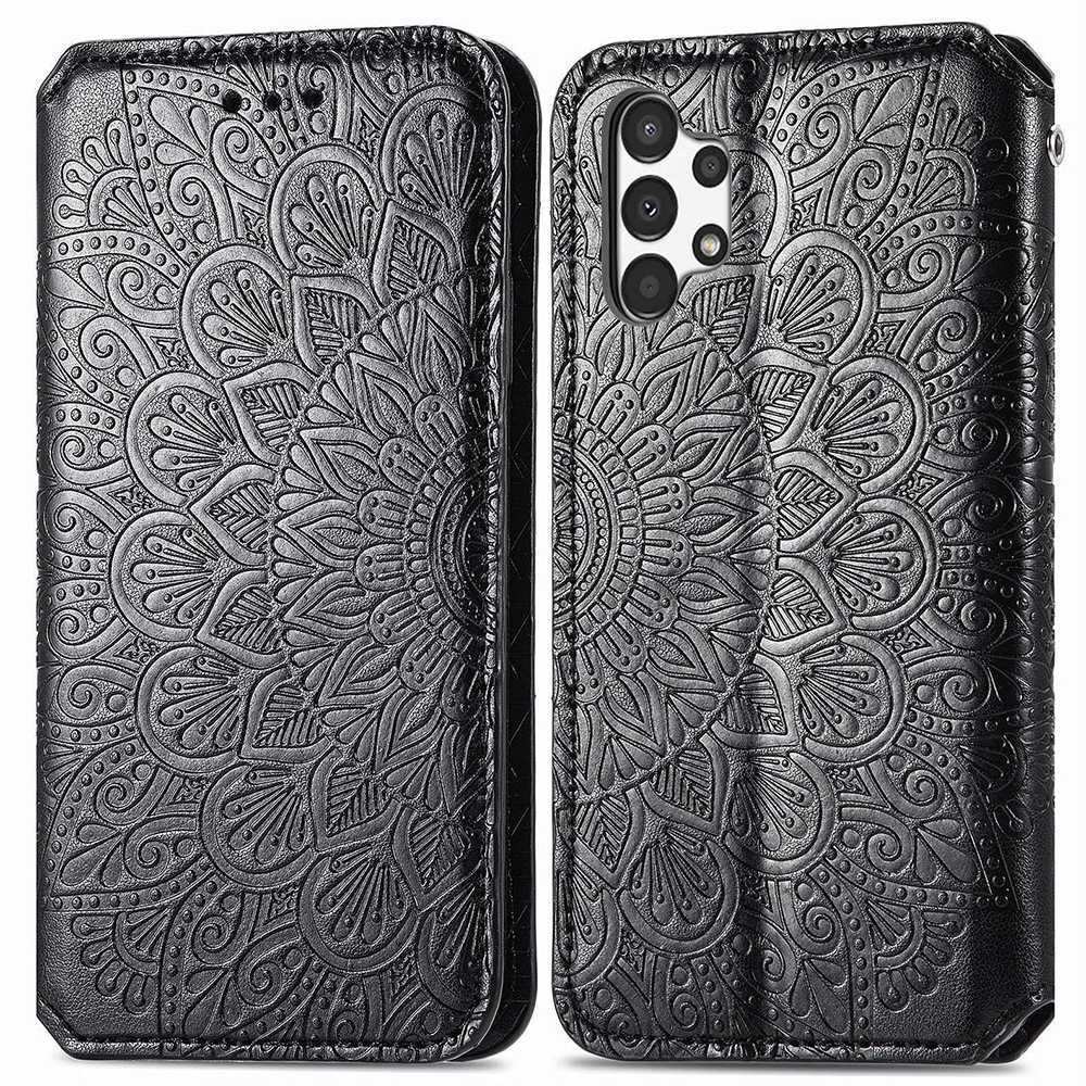 SKALO Samsung A13 4G Mandala Slim Pungetui - Sort | Elgiganten | Elgiganten