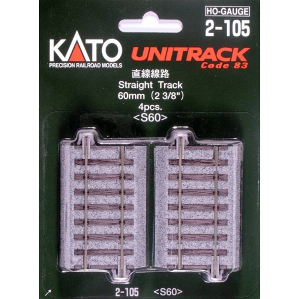 H0 Kato Unitrack 2-105 Lige spor 60 mm 4 stk | Elgiganten | Elgiganten