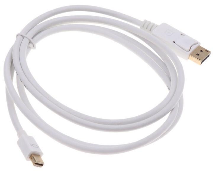 NORDIQZENZ Displayport till Mini Displayport kabel, Vit, 2m ...