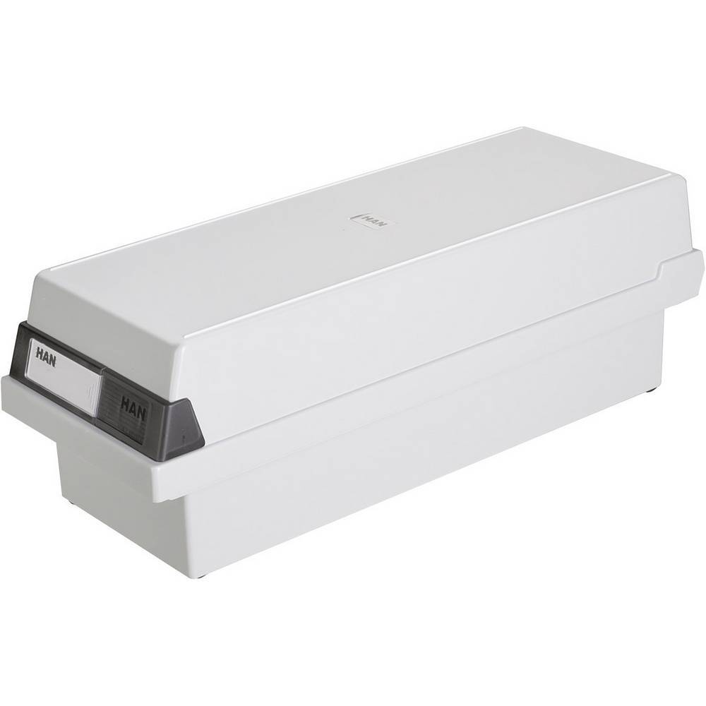 HAN Kartoteksbox Ljusgrå 957-11 1.300 kort DIN A7 tvärs - Elgiganten ...