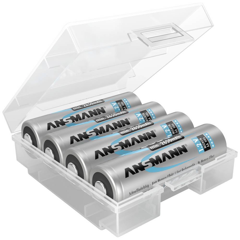 Batteribox 4x AAA (R03), AA (R6) Ansmann Box 4 (L x B x - Elgiganten - Elgiganten