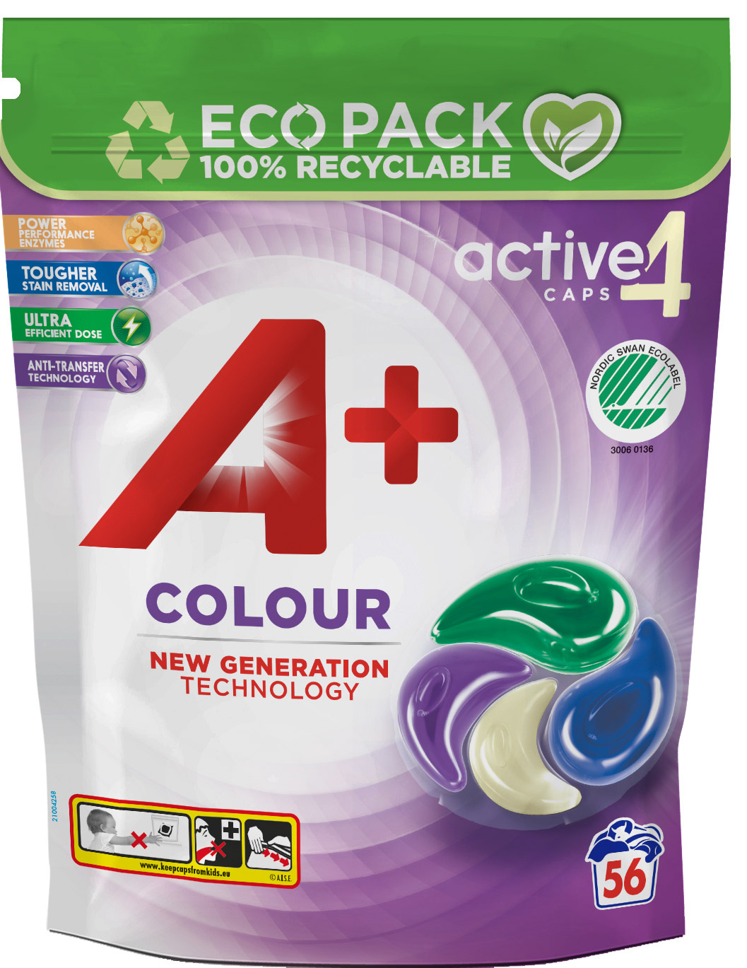 A+ Active Colour vaskekapsler ACTIVE4COLORCAPS | Elgiganten | Elgiganten