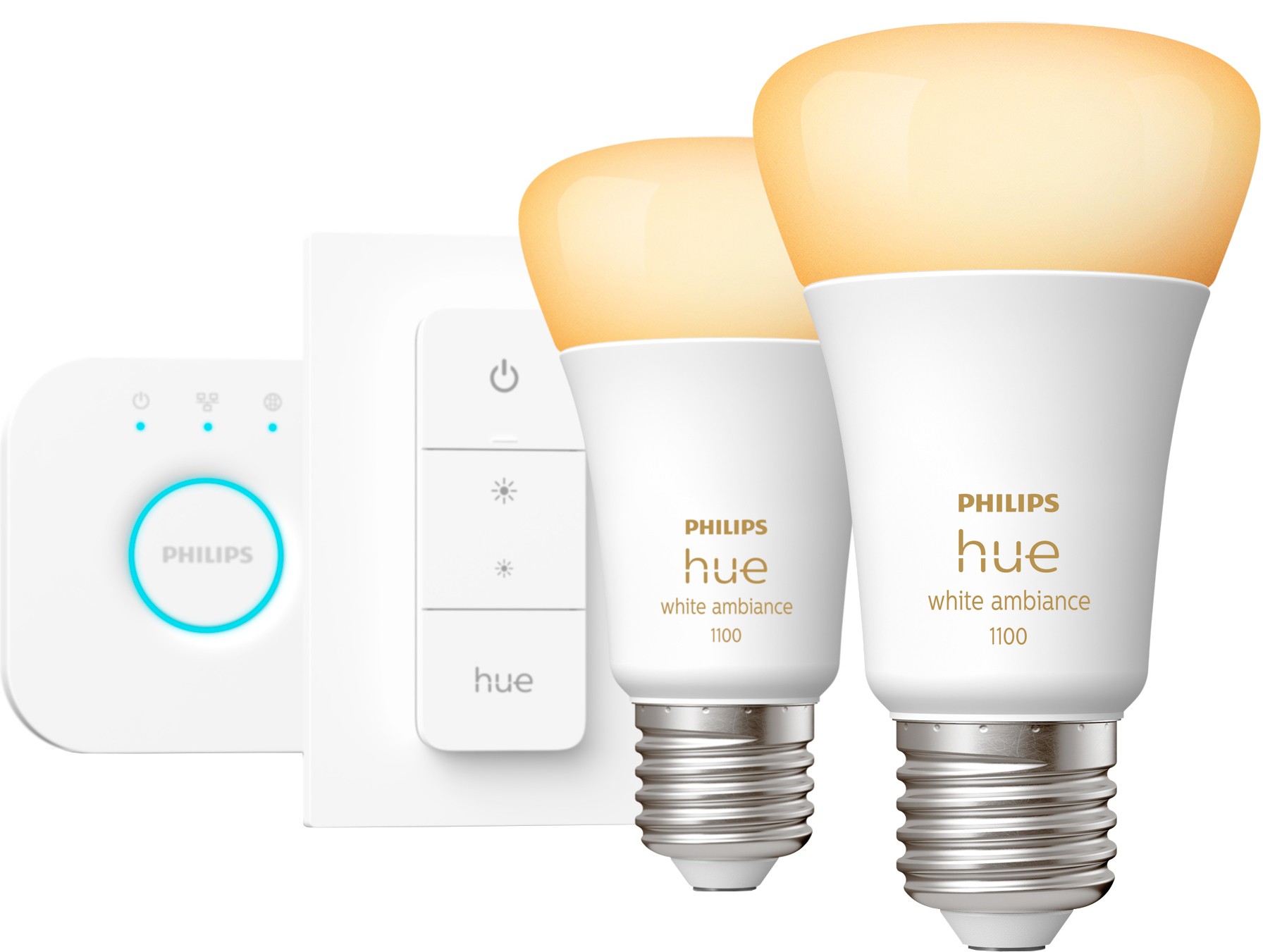 Philips Hue WA 8W A60 E27 Bridge startpakke - Elkjøp | Elkjøp