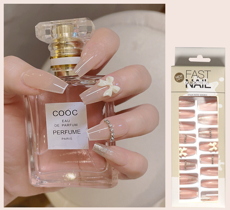 Falske kunstige negler blanke negler Tips for kvinner jenter DIY-negler ...