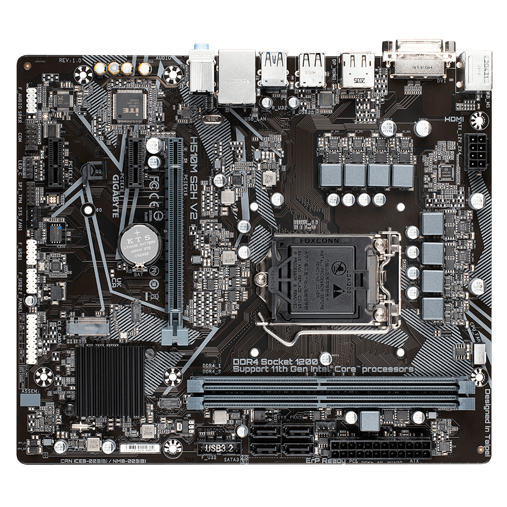 Gigabyte H510M S2H V2 emolevy Intel H510 Express LGA 1200 mikro ATX ...