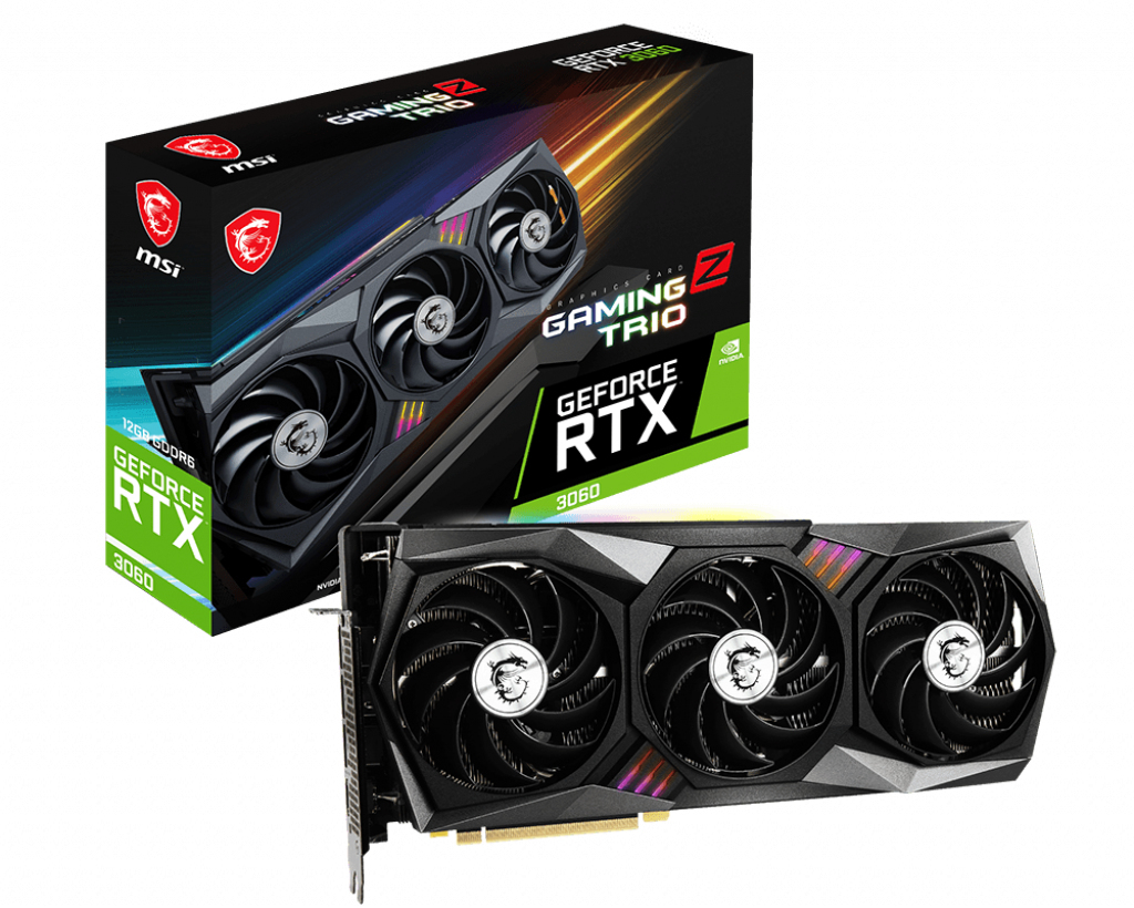 MSI RTX 3060 GAMING Z TRIO 12G grafikkort NVIDIA GeForce RTX 3060 12 GB ...