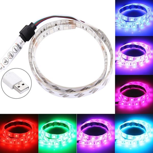 Usb Led slynge - 50cm med 20 ulike lyseffekter - Elkjøp | Elkjøp