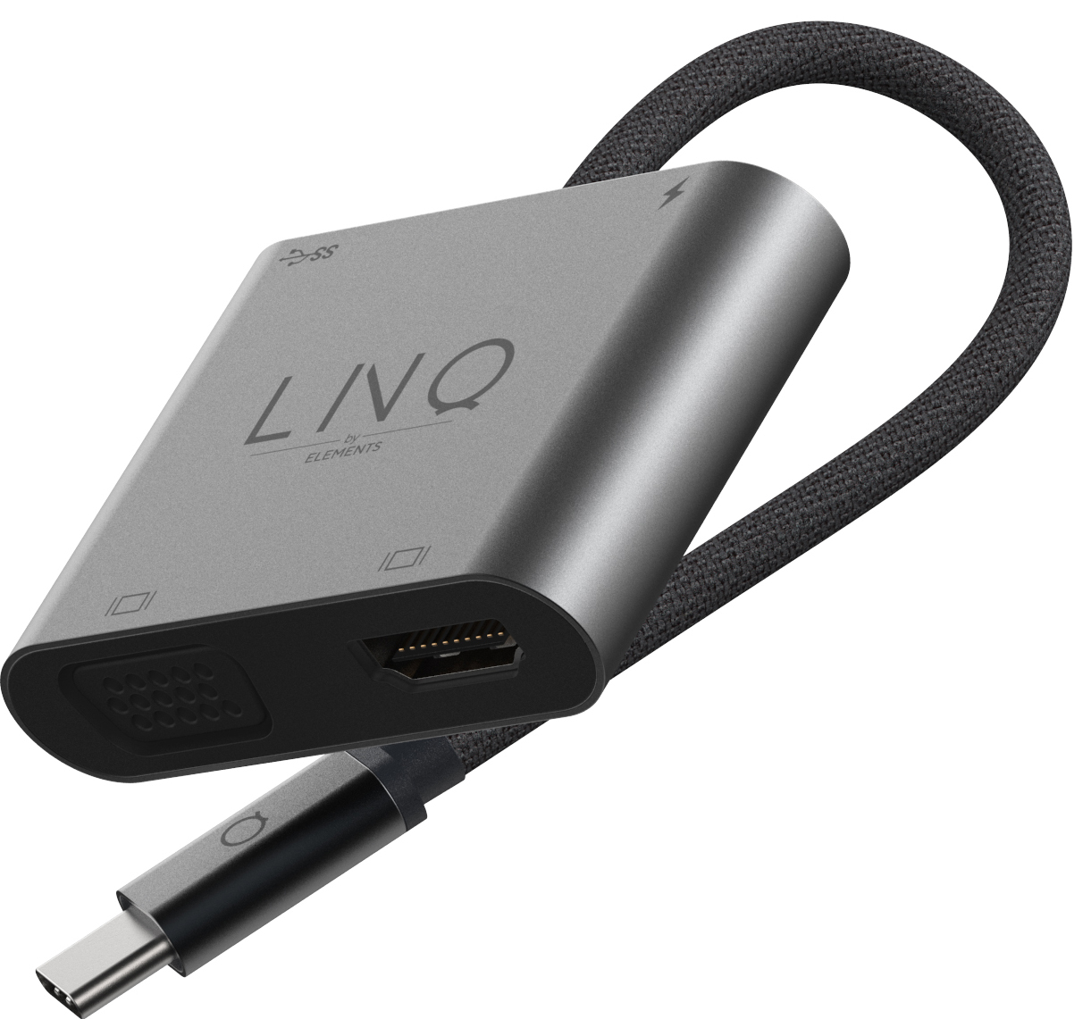 LinQ 4-i-1 USB-C adapter | Elgiganten | Elgiganten