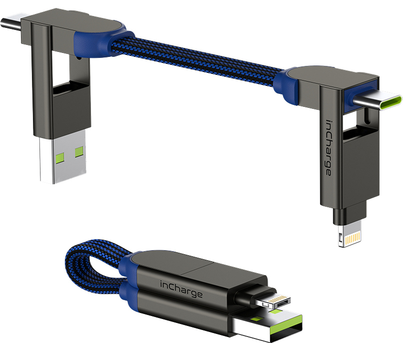 Rolling Square InCharge X 100W multi-port kabel (blå) | Elgiganten ...