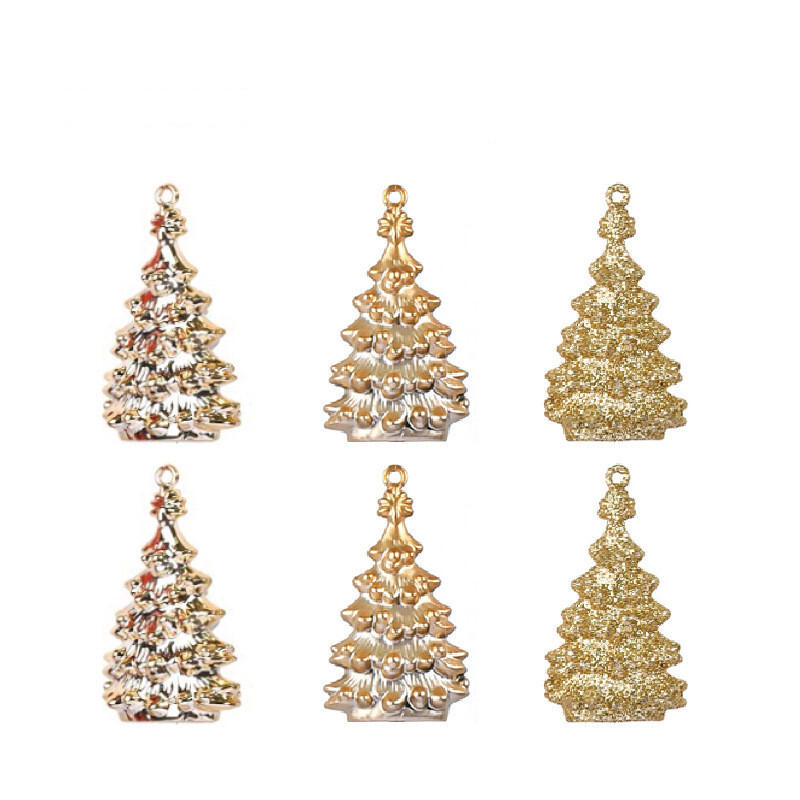 Julepynt juletræer 6-pak Guld | Elgiganten | Elgiganten