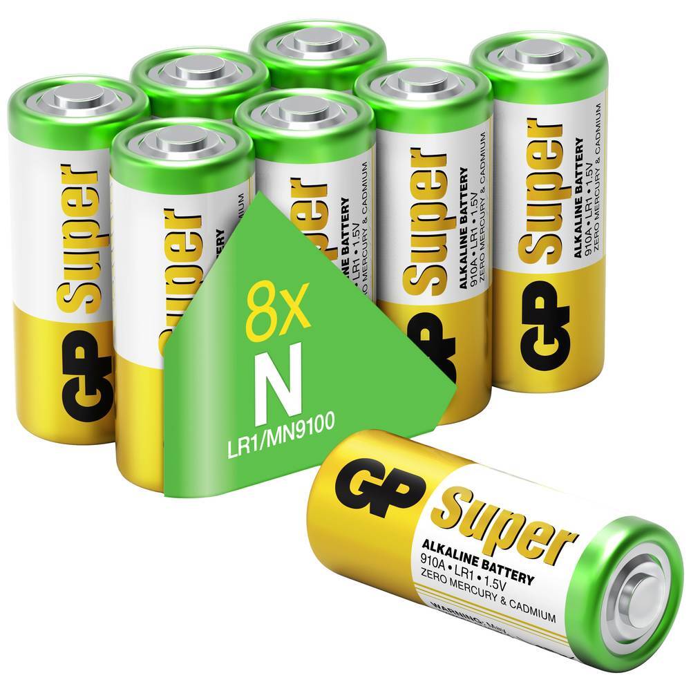 Batteri R1 (N) Alkaliskt GP Batteries Super 1.5 V 8 st - Elgiganten ...