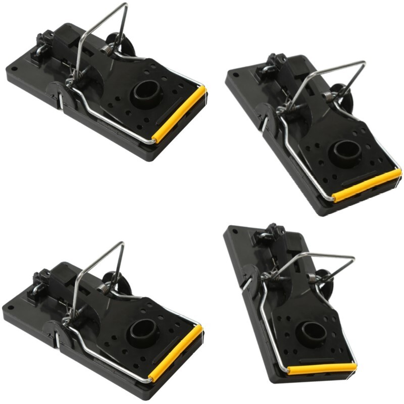 Kraftfulla musfällor inomhus 4-pack Svart L - Elgiganten - Elgiganten