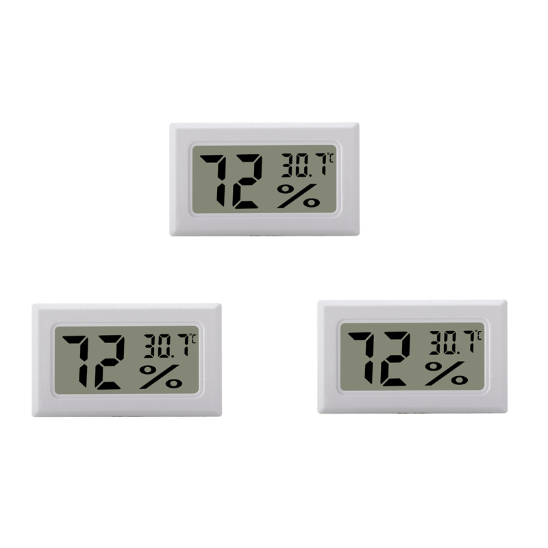 INF Mini Digital Termometer Hygrometer 3-Pack Hvit - Elkjøp | Elkjøp