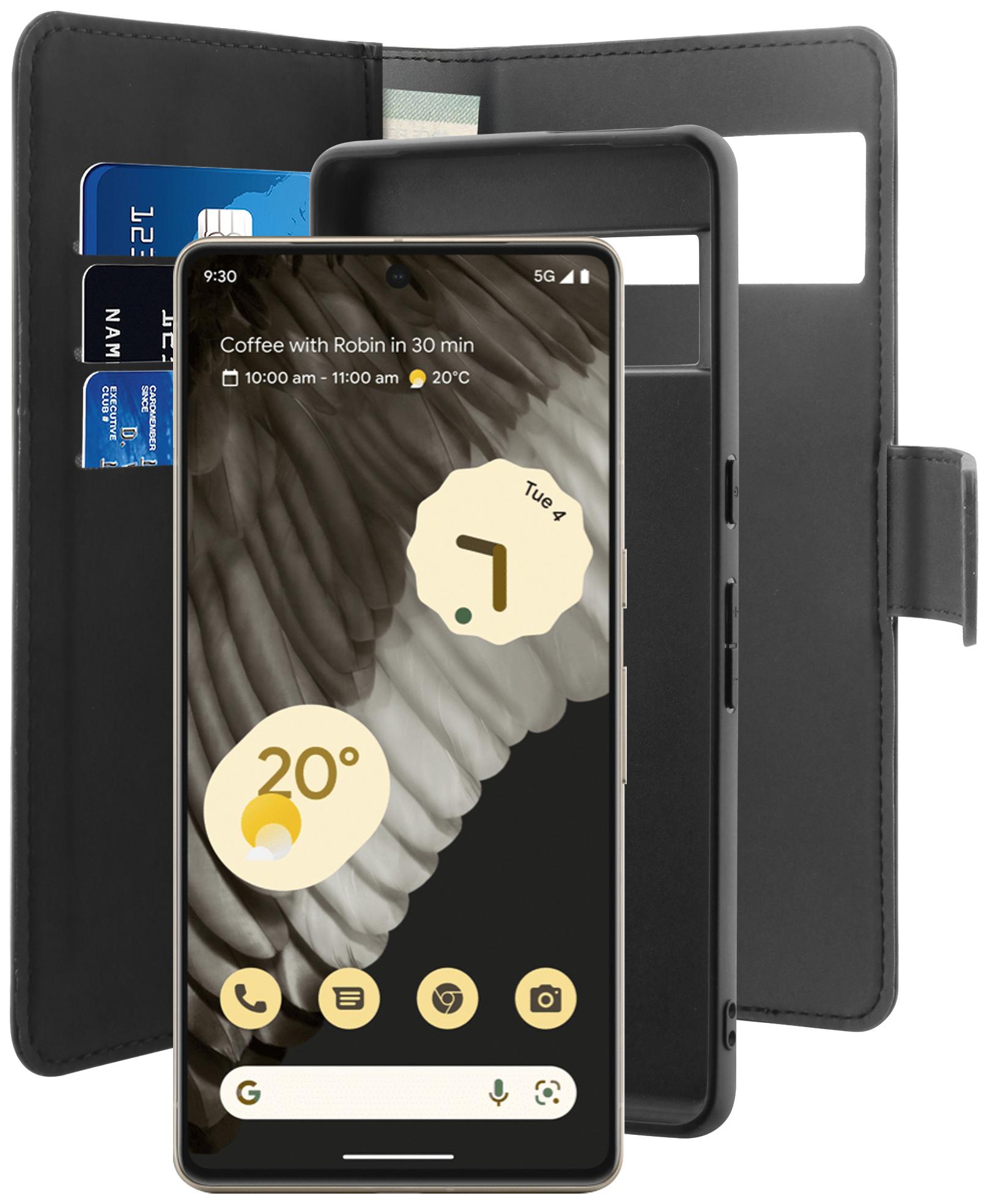 Puro 2in1 Google Pixel 7 Pro lompakkokotelo (musta) - Gigantti verkkokauppa