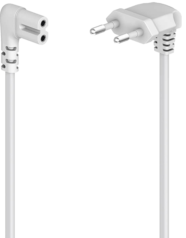 Hama Angled Euro Plug kabel 1,5 m (hvit) - Elkjøp | Elkjøp
