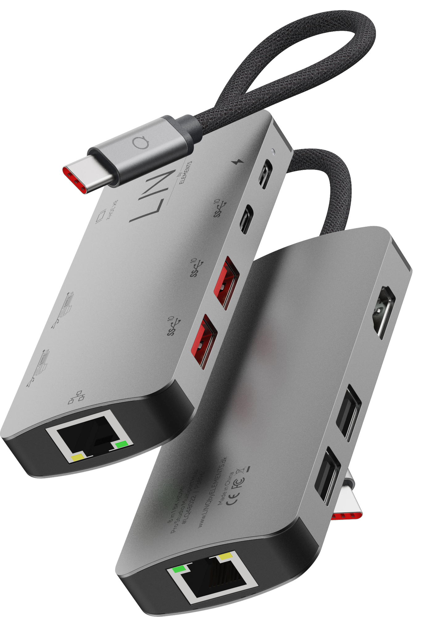 LinQ 8in1 8K Pro USB-C hubi - Gigantti verkkokauppa