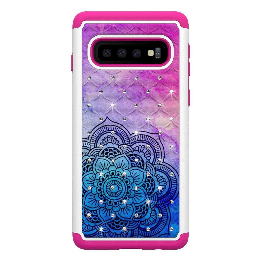Samsung Galaxy S10 TPU-Skal Armor Extra Tåligt - Henna Flower ...