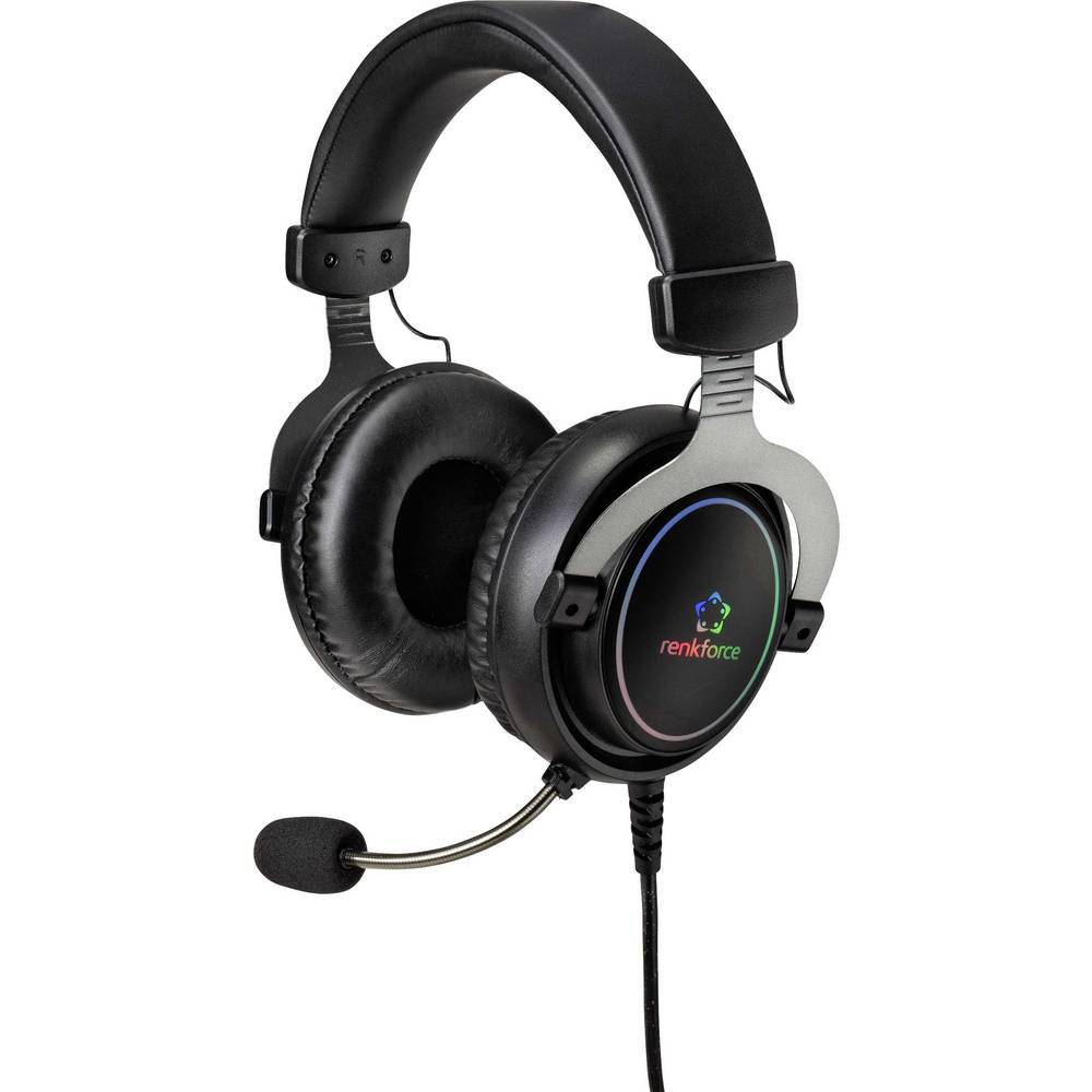 Renkforce RF-GH-300 Spel Over Ear-hörlurar Over Ear - Elgiganten ...