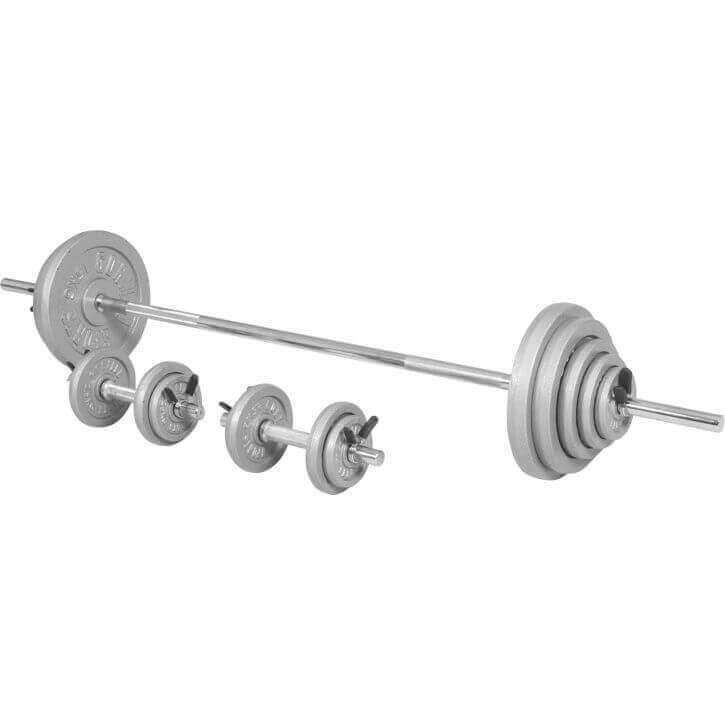Gorilla Sports Barbell Dumbbells IRON Spring - 100kg - Elkjøp | Elkjøp