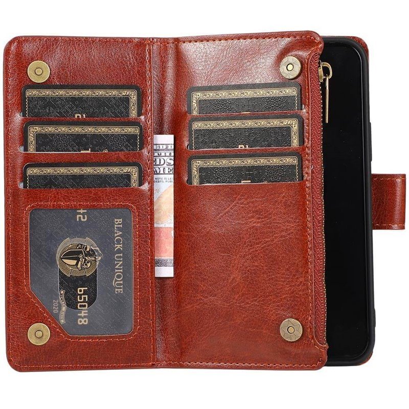 DoubleFlip Zipper 9-kort Samsung Galaxy S23 - Brun - Elkjøp | Elkjøp