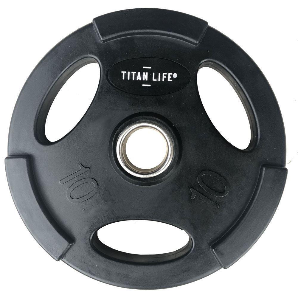 Titan LIFE Weight Disc Rubber. Ø50mm. Black, Levypainot Kumipäällyste ...