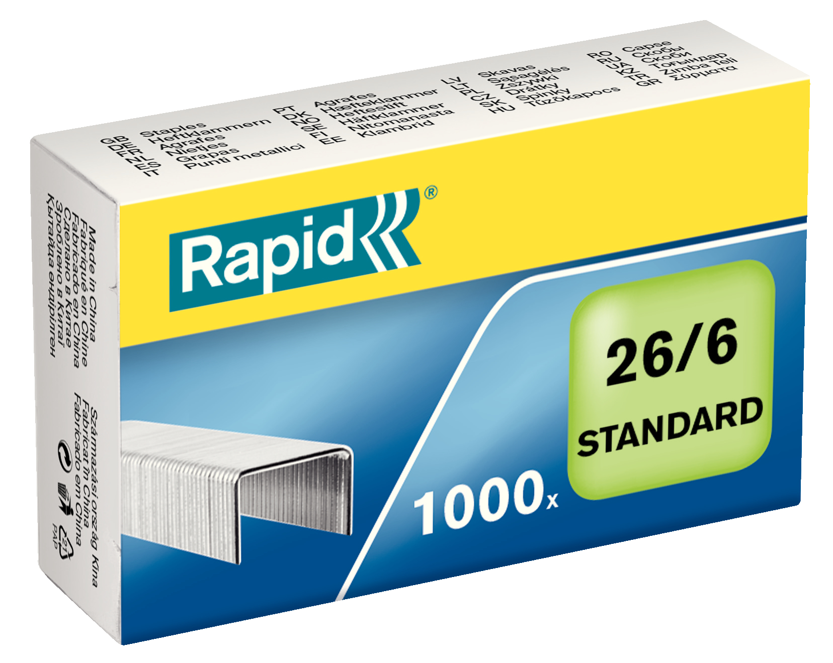 Hæfteklamme Rapid Stand. 26/6 galv 1000 | Elgiganten | Elgiganten