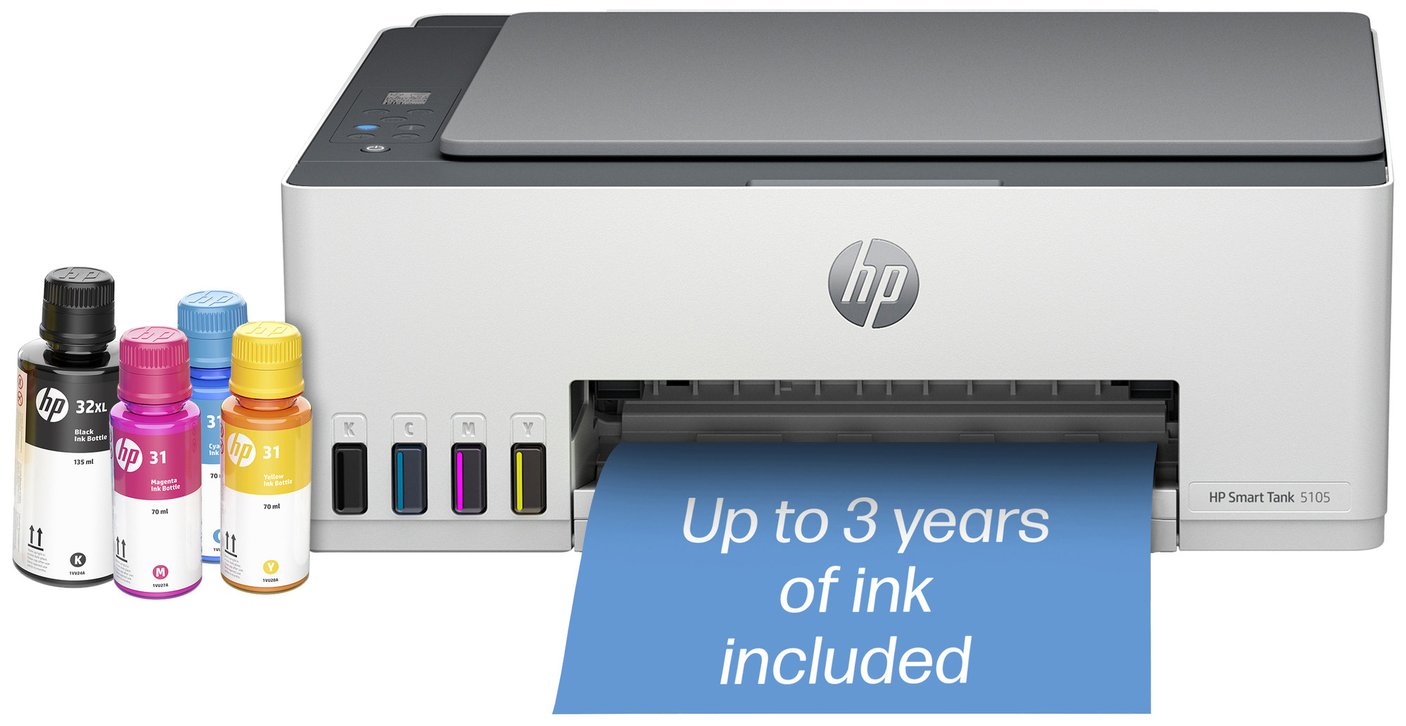 HP Smart Tank 5105 AIO inkjet printer | Elgiganten | Elgiganten