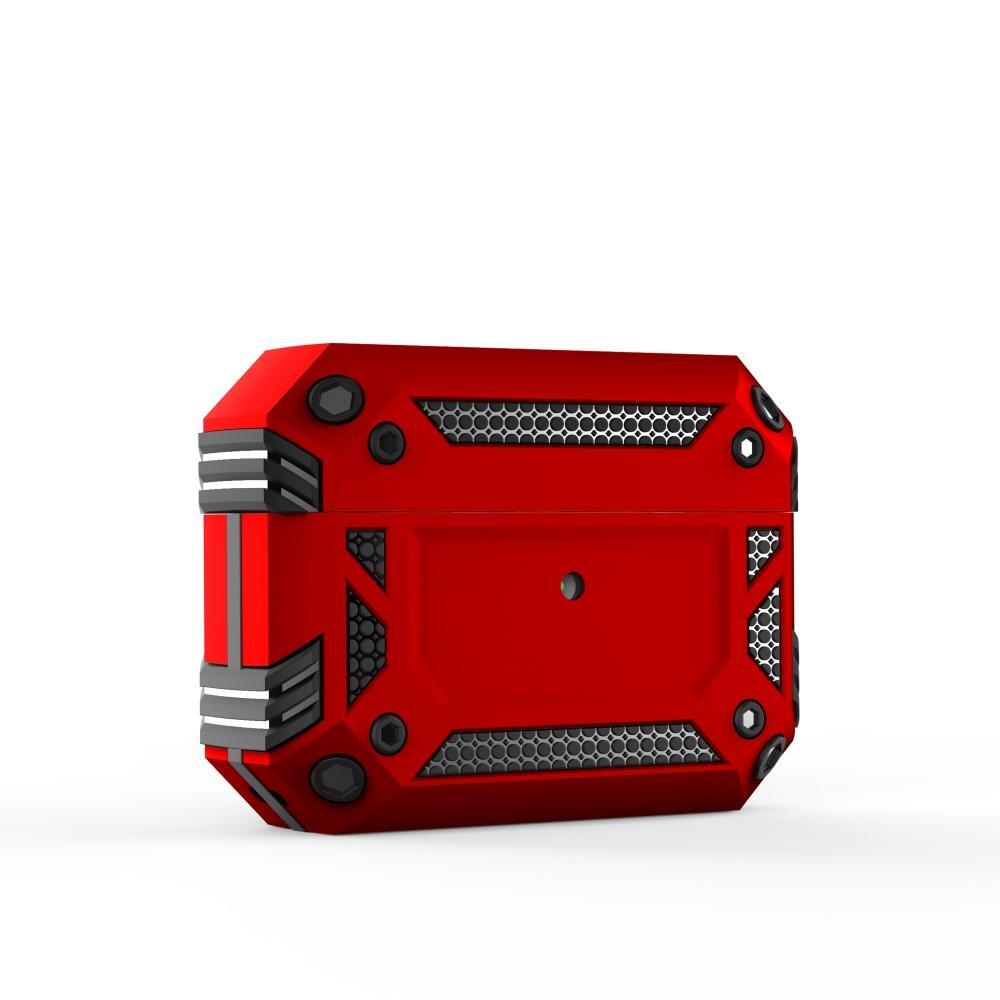 Skalo Airpods Pro Shockproof Armor Fodral Röd Elgiganten Elgiganten