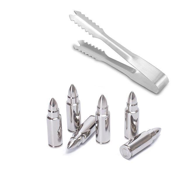 Whiskystenar - 6 stk. patroner, der holder drikken kold (inkl. tang ...