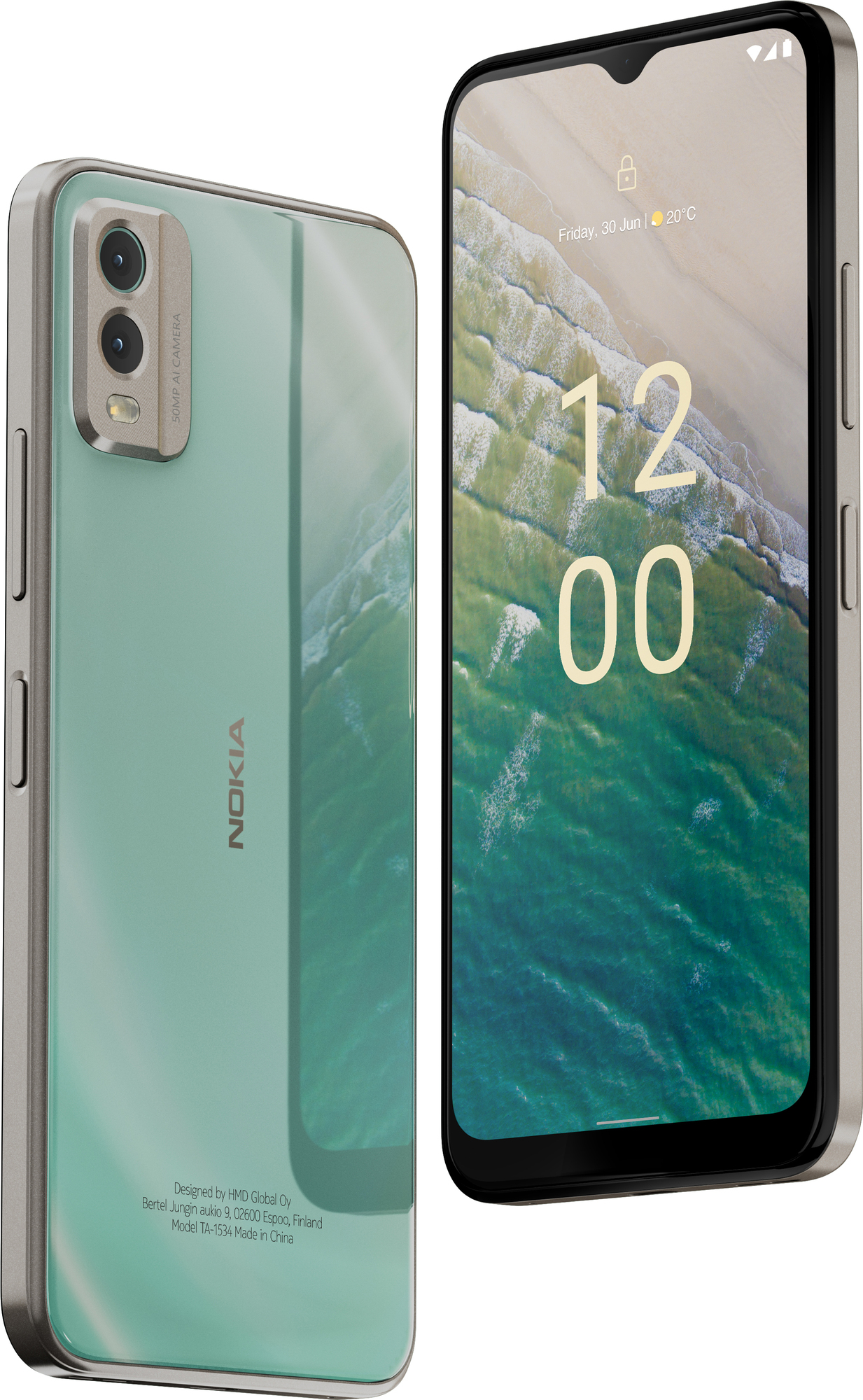 Nokia C32 älypuhelin 3/64 GB (vihreä) - Gigantti verkkokauppa