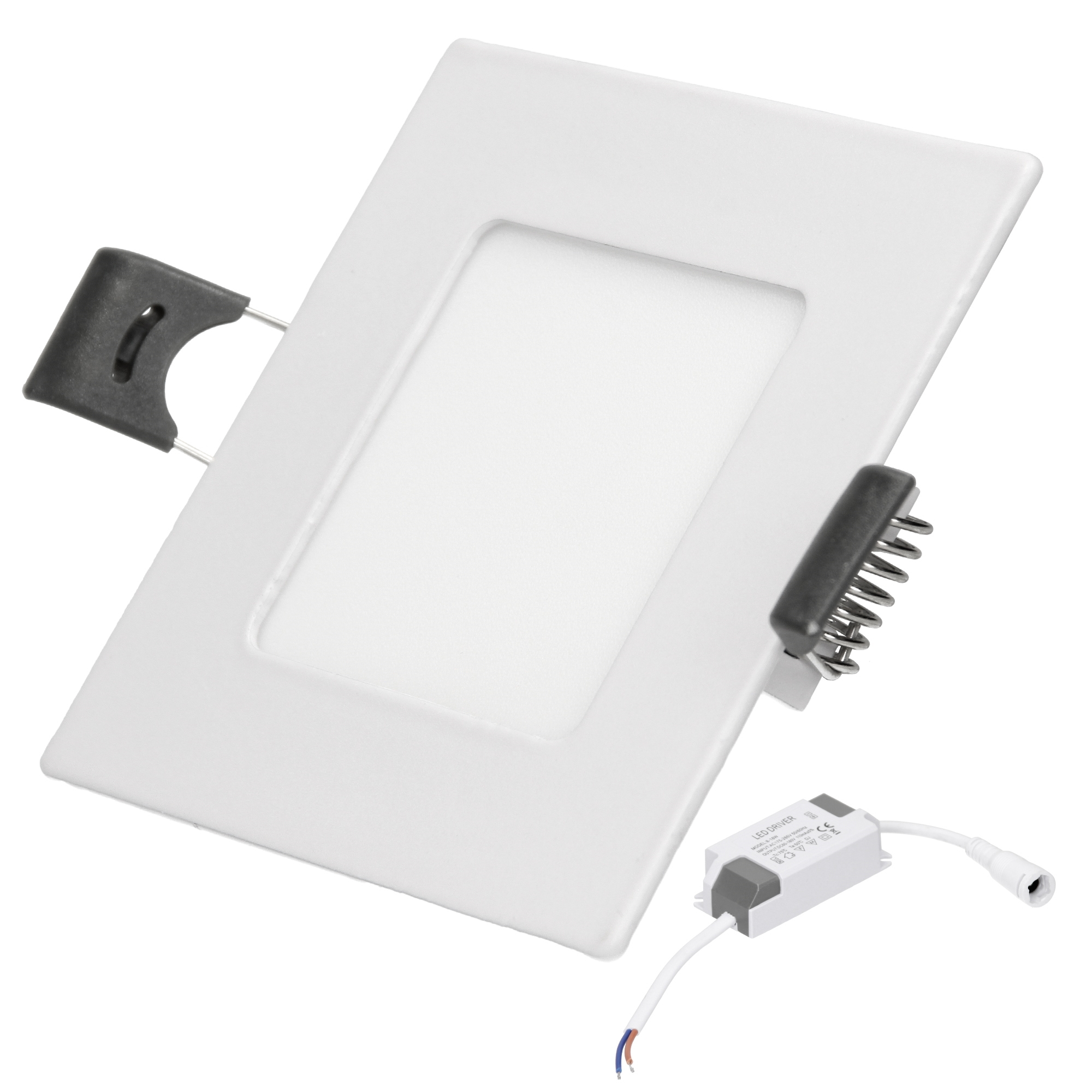 ECD Germany 8-pack LED infälld ljus 3W - panel spotlights tak Ultra ...