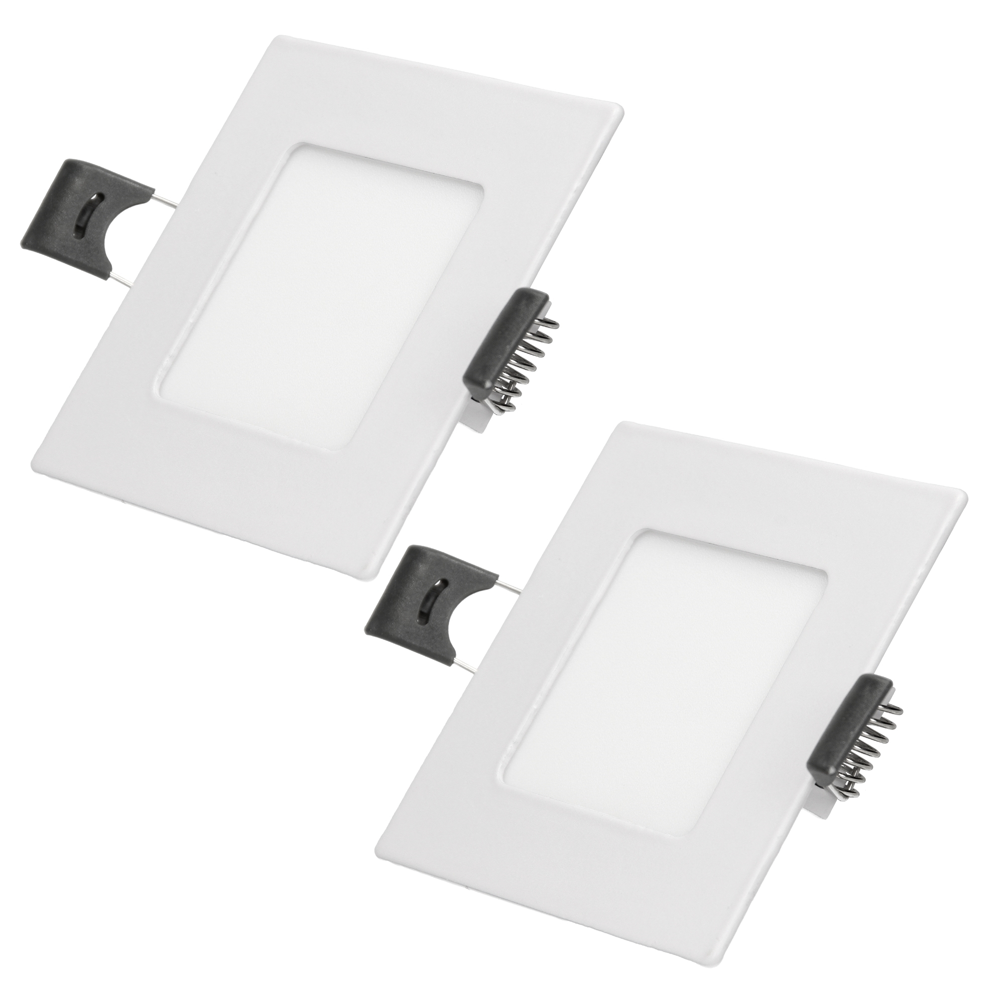 ECD Germany 2 Pack LED infälld ljus 3W - panel spotlights tak Ultra ...