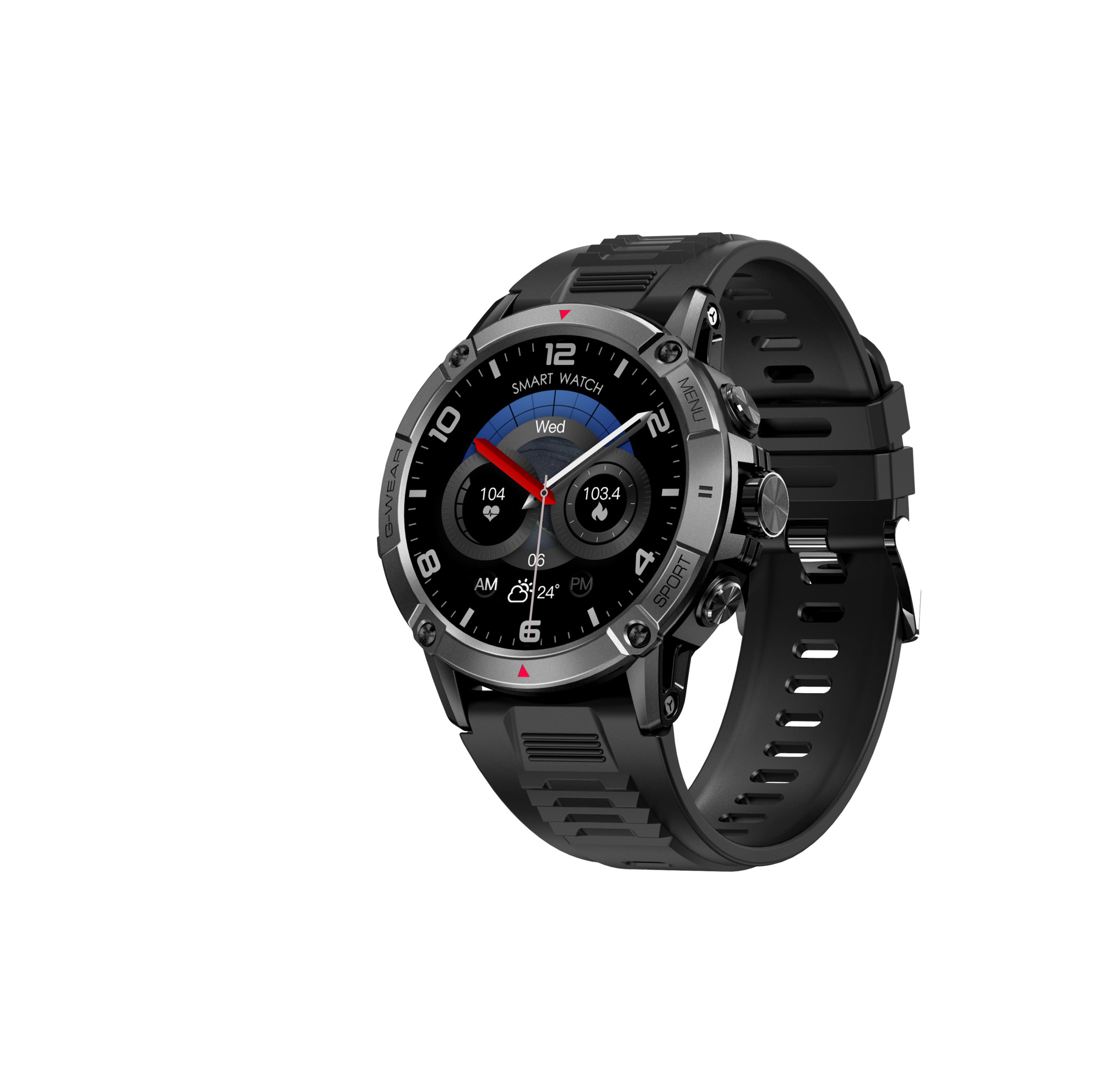 Smart klocka med puls, sömnmonitor, stegräknare IP67 - Elkjøp | Elkjøp