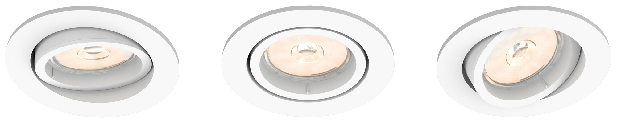Philips Donegal Ceiling armatur GU10 3-pakning (hvit) - Elkjøp | Elkjøp