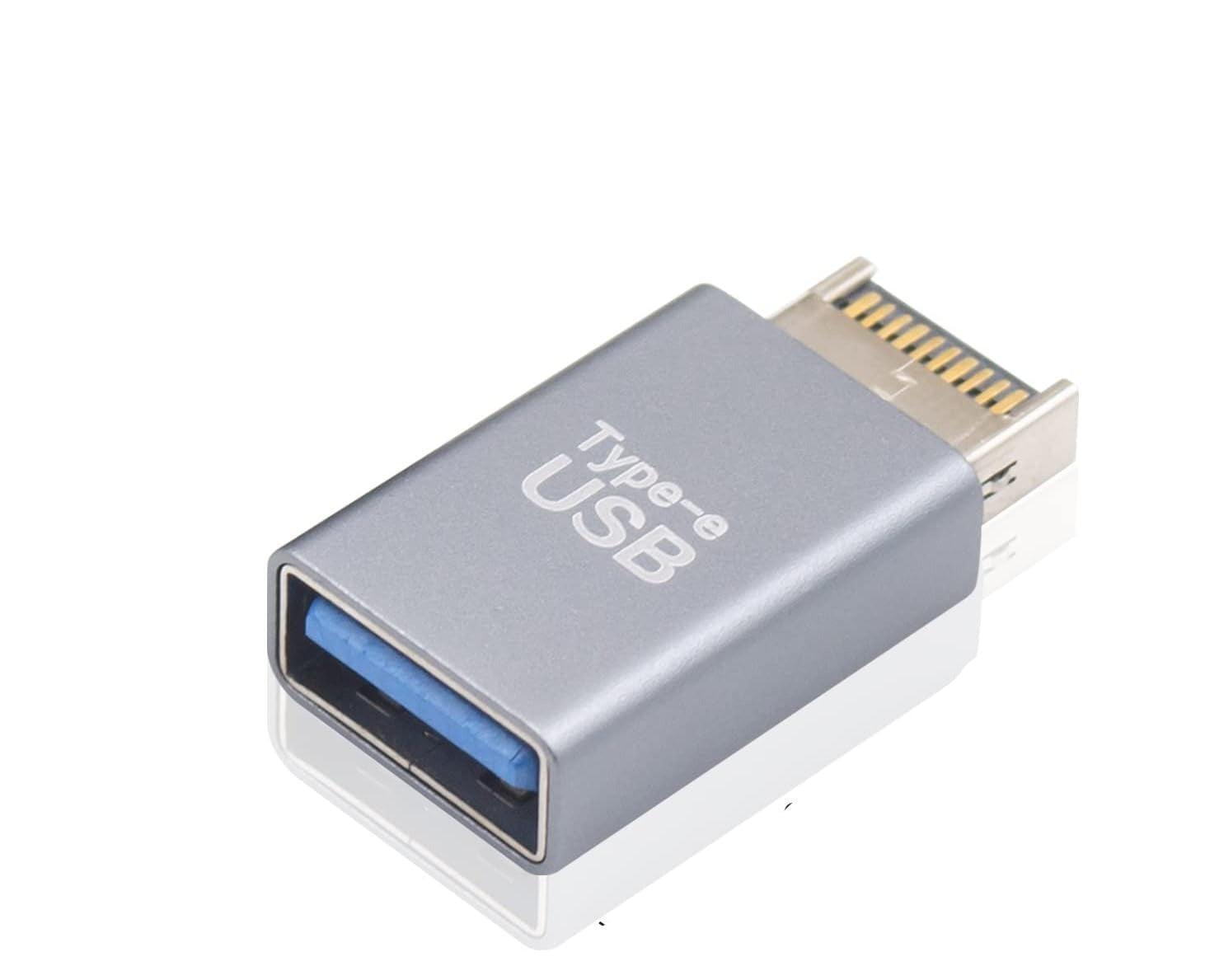 NÖRDIC Type E han til USB-A hun frontpanel adapter 10 Gbps USB3.1 Type ...