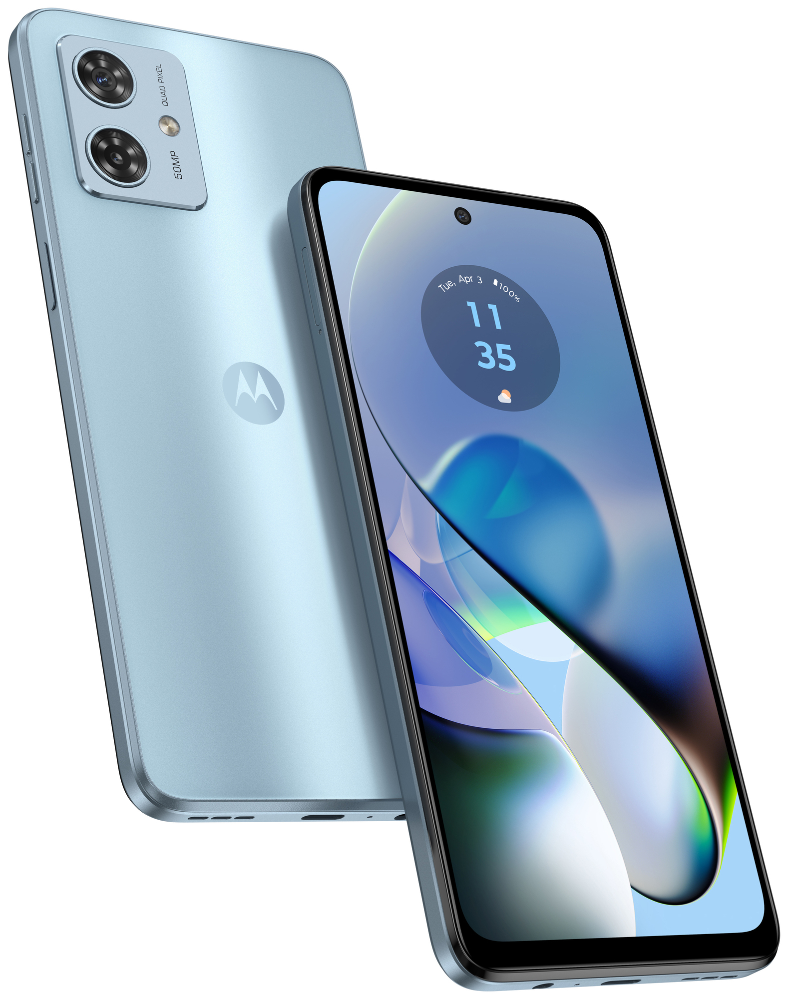 Motorola Moto G54 5G smartphone 4/128GB (Glacier Blue) - Elgiganten - Elgiganten
