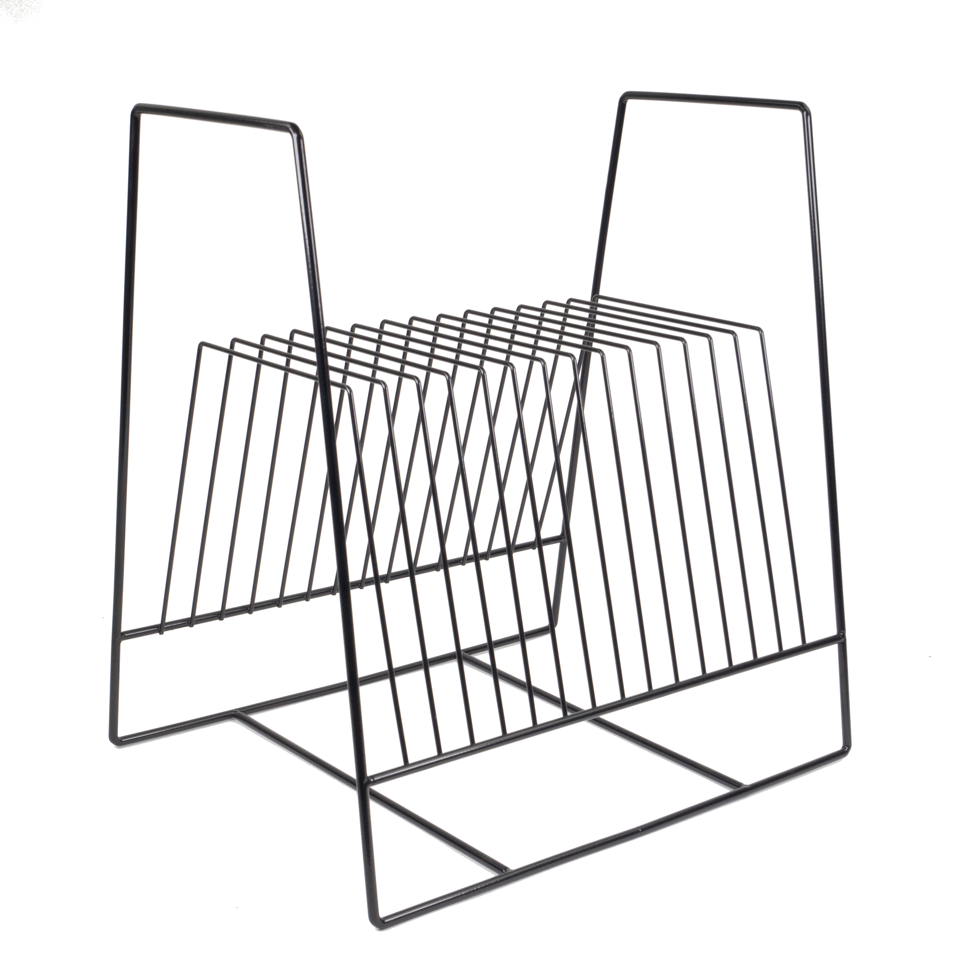 Studio 57 Metallinen vinyylilevyteline (musta) - Gigantti verkkokauppa