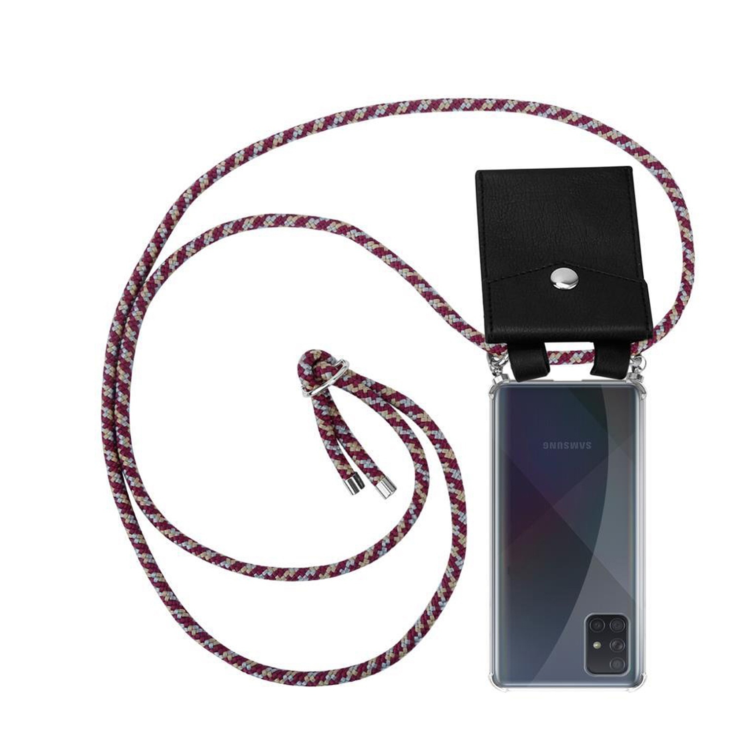 Samsung Galaxy A71 4G Deksel med Halskjede (rød) - Elkjøp | Elkjøp