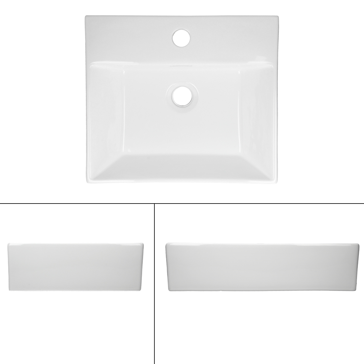 Keramisk vask forfængelighed bordplade vask til pool vask 415 x 360 mm ...