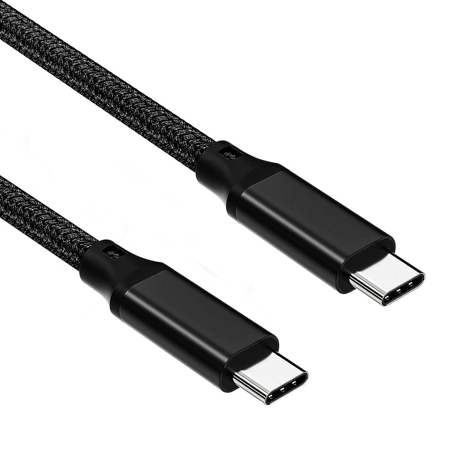 NÖRDIC 1m USB3.2 Gen2 SuperSpeed USB 10 Gbps USB-C–C Nylon-punottu ...