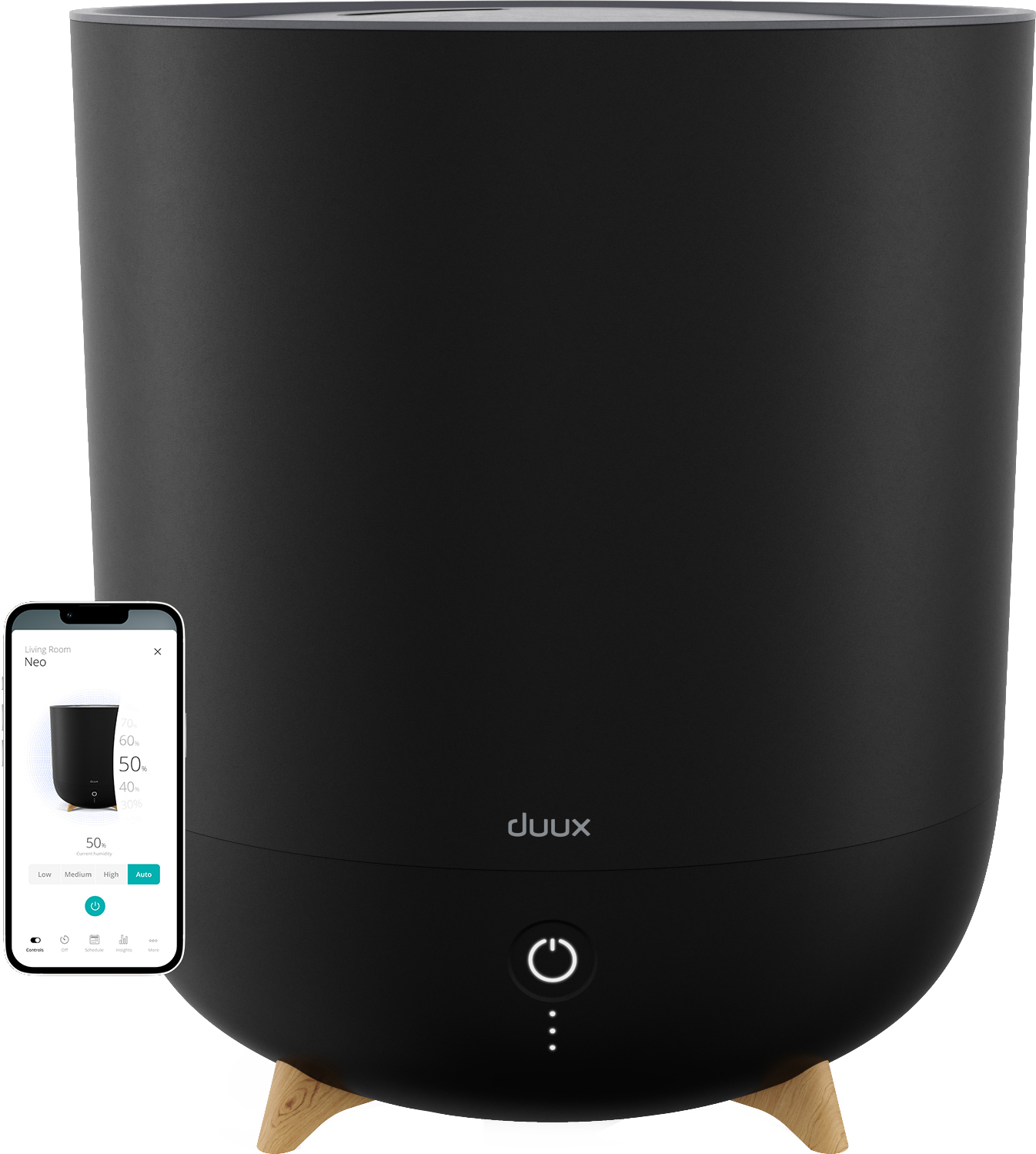Duux Neo Smart ilmankostutin 32217 (musta) - Gigantti verkkokauppa