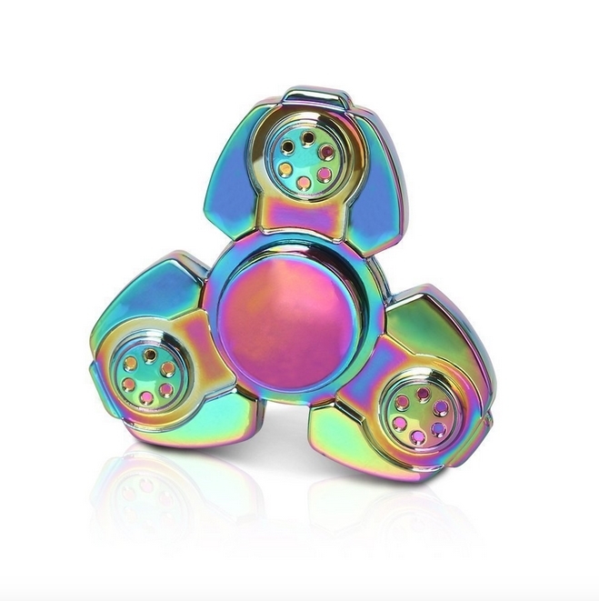 Fidget Spinner - Metal Rainbow Triangle - Elkjøp | Elkjøp
