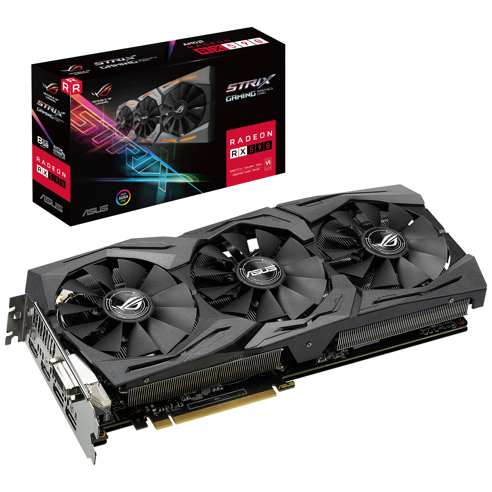 Asus ROG Strix RX 590 grafikkort 8G | Elgiganten | Elgiganten