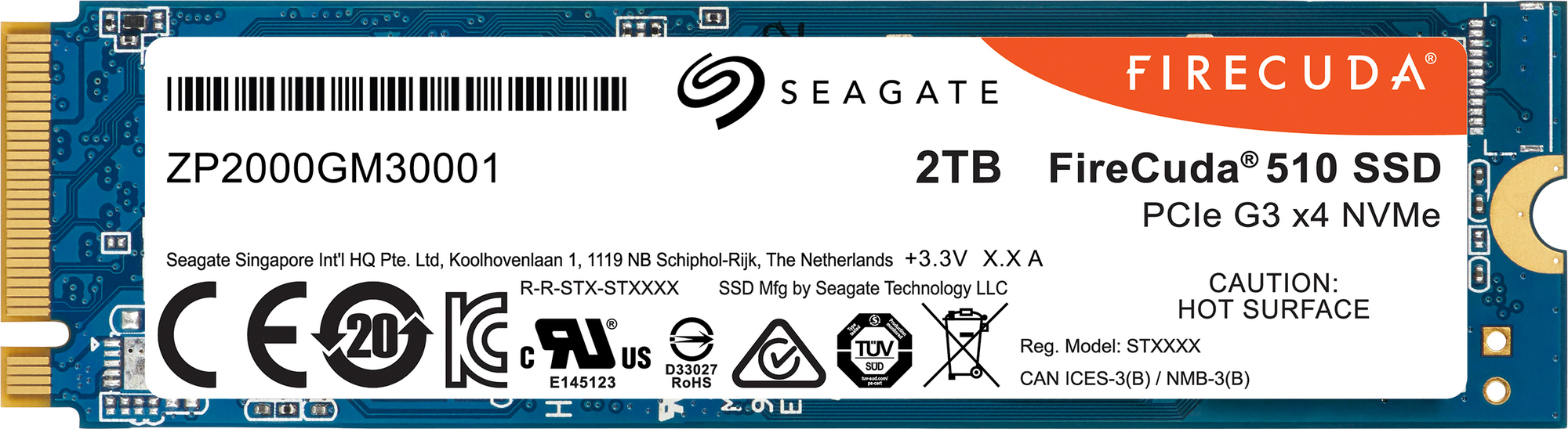 Seagate Firecuda 510 NVMe PCIe M.2 intern SSD 2 TB | Elgiganten ...
