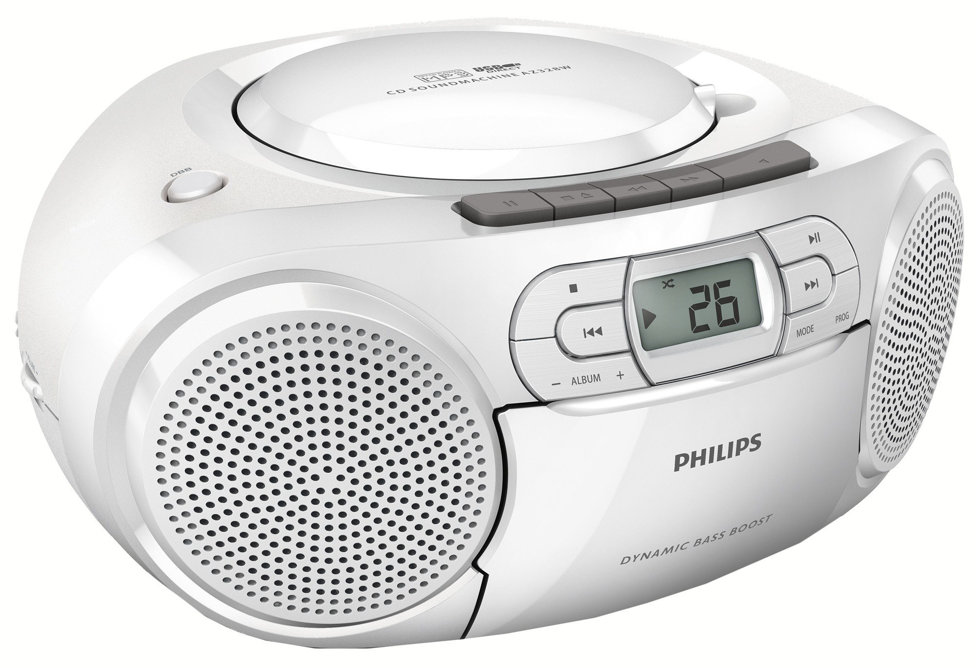 Philips CD soundmachine -soitin AZ328W/12 - Gigantti verkkokauppa