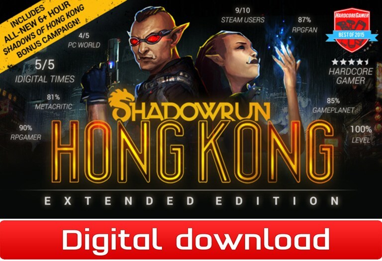 Shadowrun: Hong Kong - Extended Edition Deluxe Upgrade - PC Windows,Ma ...