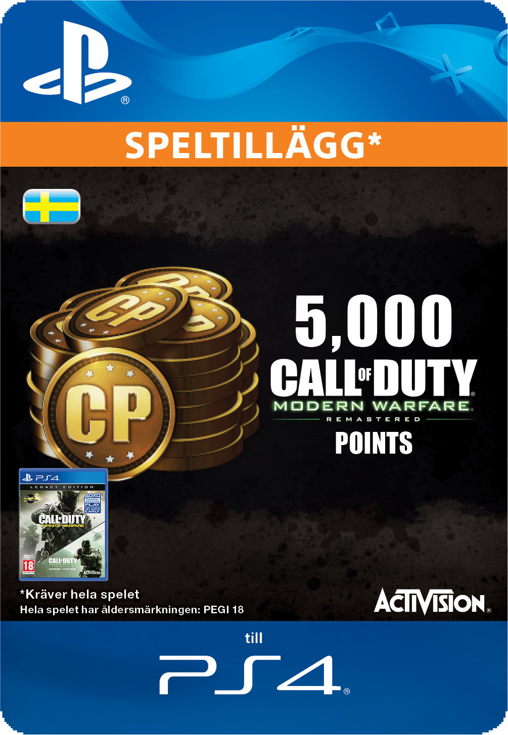 5000 Call of Duty®: Modern Warfare® Remastered Points - Playstation 4 ...