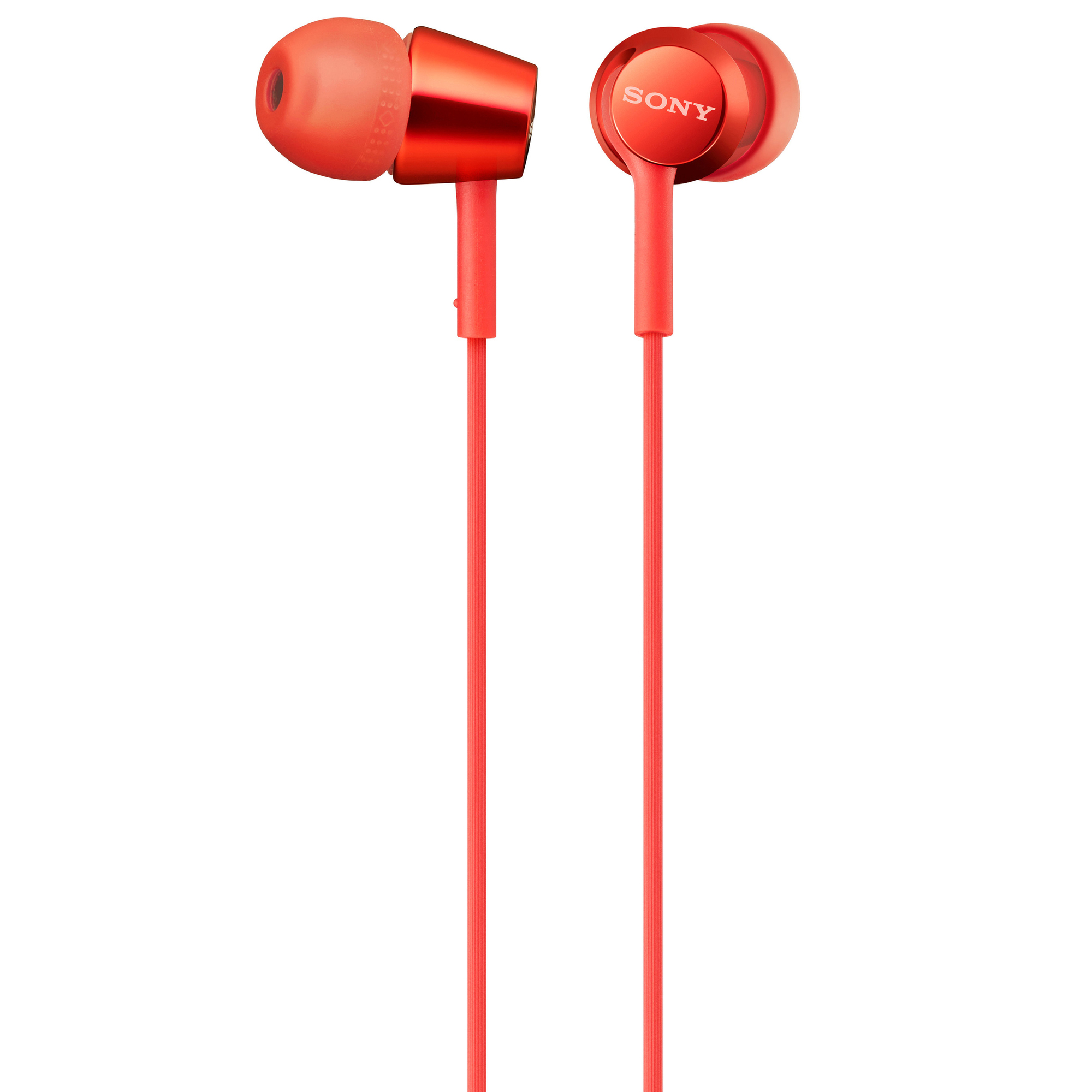 Sony in-ear hovedtelefoner MDR-EX155 (rød) | Elgiganten | Elgiganten