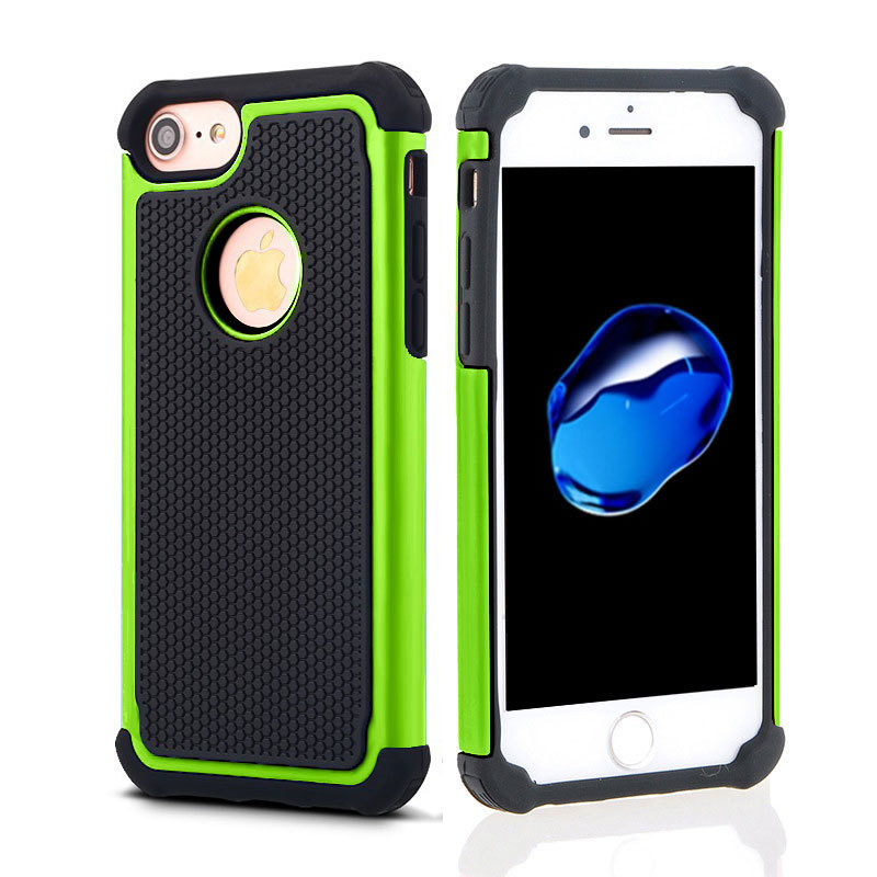 iPhone 7 extra skyddande skal | Shockproof Armor - Grön - Elgiganten ...